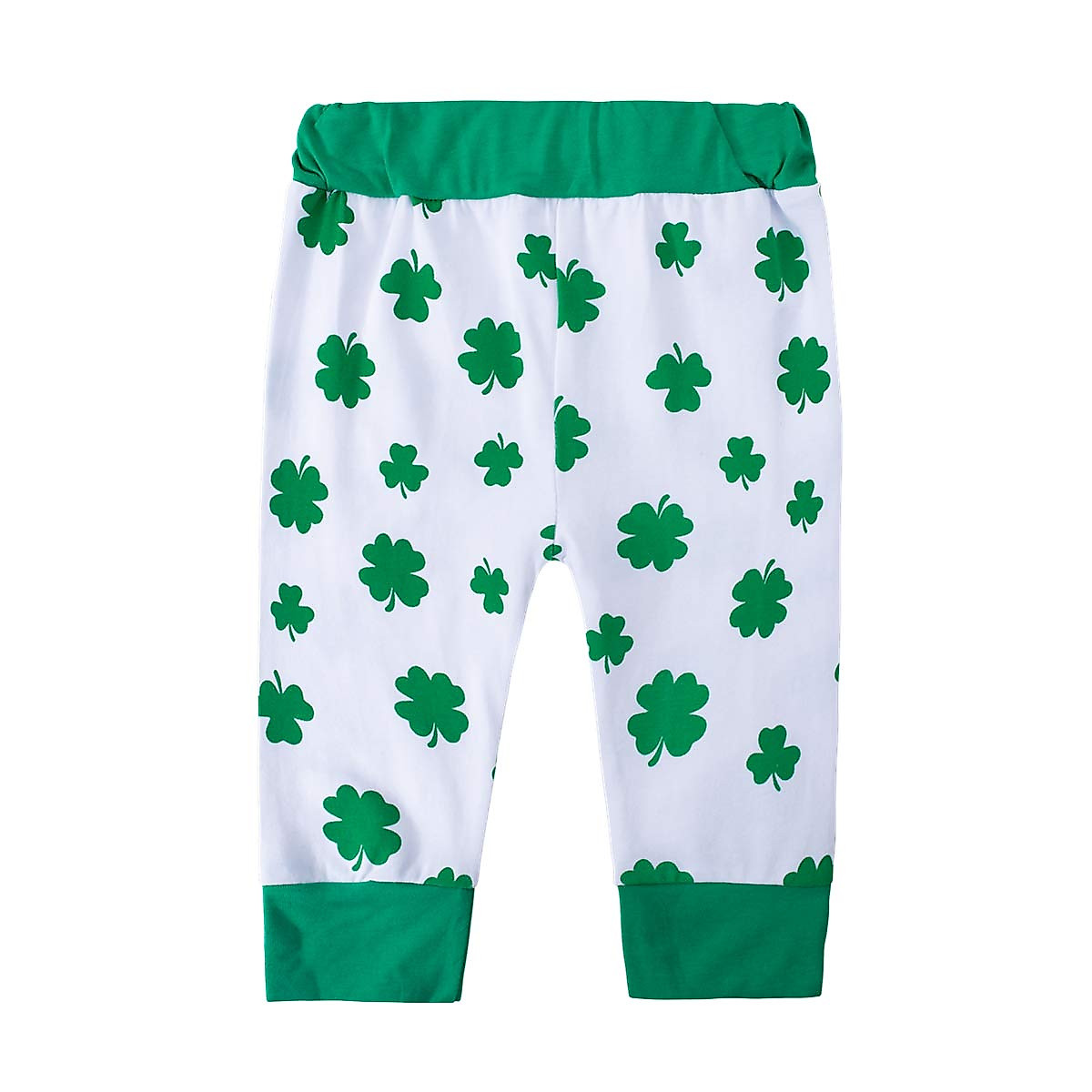 Baby Boys' Outfit Set My First St Patrick's Day Long Sleeve Clover Romper (White, 0-3Months)