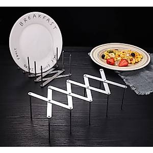 Hovico 2Pcs Pot Lid Holder, Kitchen Cabinet Pantry Pan and Pot Lid Organizer Rack Holder,Adjustable Pot Lid Organizer,for Cabinet Counter RV Sink (2Pcs)