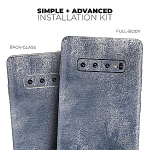 DesignSkinz Distressed Silver Texture v4 Protective Vinyl Decal Wrap Skin Cover Compatible with The Samsung Galaxy S20 (Screen Trim & Back Glass Skin)