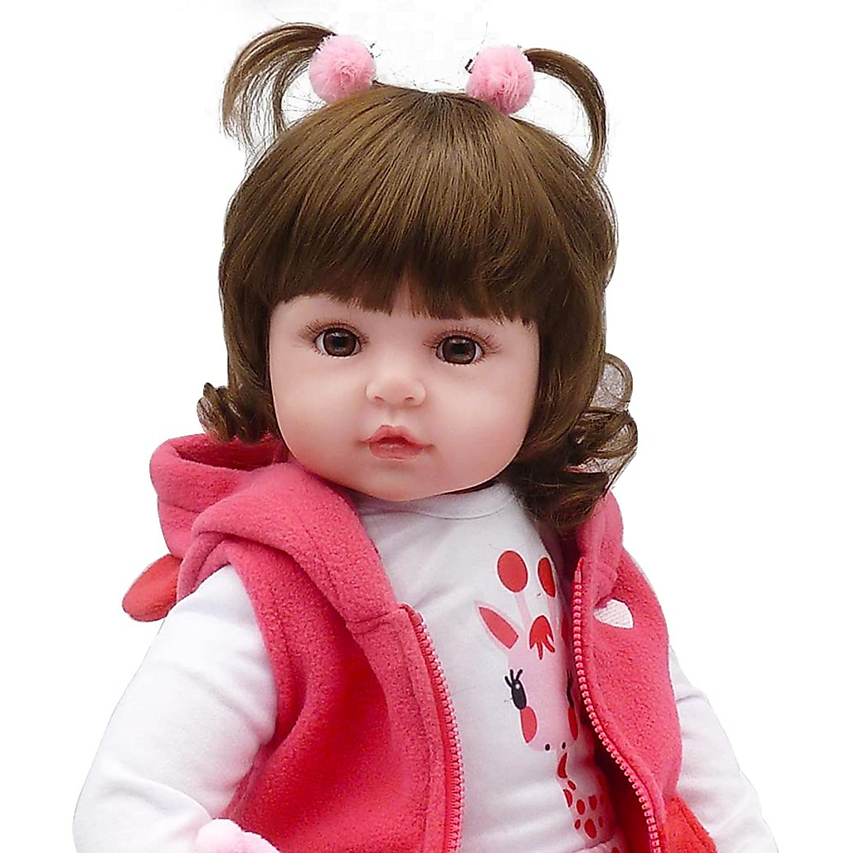CHAREX Reborn Baby Dolls Toddler - Realistic Reborn Girl 18 inch Doll Weighted Lifelike with Soft Silicone Body Gift Set for Children Age 3+