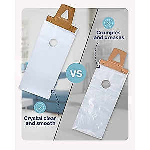 Skywin 1000 Door Hanger Bags 6 x 12 inches - Clear Door Hanger Bags Protects Flyers, Brochures, Notices, Printed Materials - Waterproof and Secure Door Knob Hanger for Outdoor Use (1000)