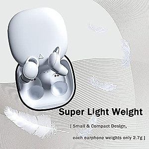 Loluka Ultra Stable Connection Push Cover Design Bluetooth Earbuds Sleep Headphones True Wireless Invisible Bluetooth Earbuds Noise Block Technology Comfortable Design