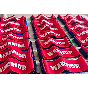 5 Pack of Ninja Headbands, Warrior Headband for Kids, Adult Wide Headbands, Ninja Party Favors for Boys, Unisex Athletic Headgear Five Pack - Set of 5 (Multi Red)