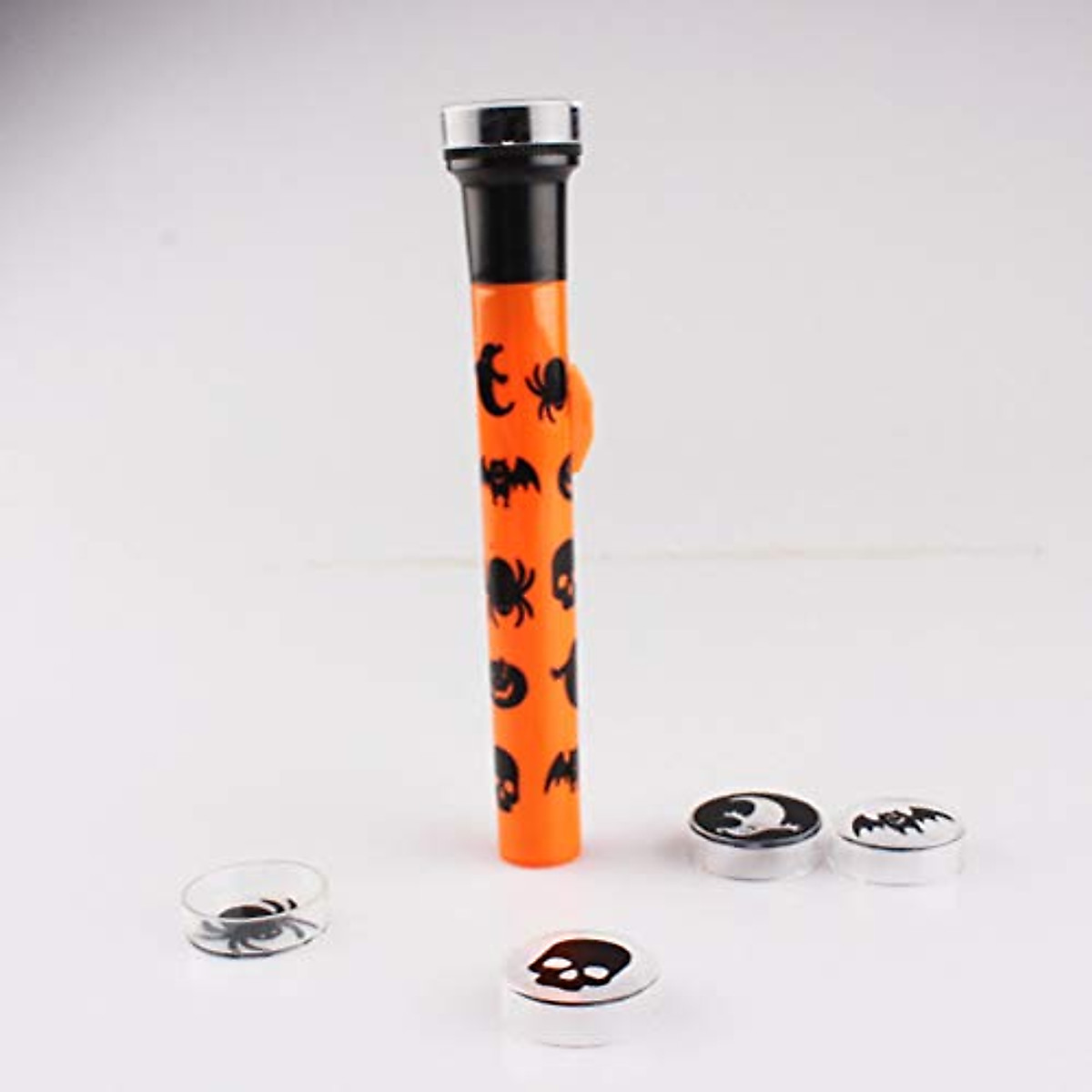 STOBOK 3pcs Halloween Projector Flashlight Changeable Ghost Terror Pumpkin Scary Halloween Torch Flashlight Party Props Projector