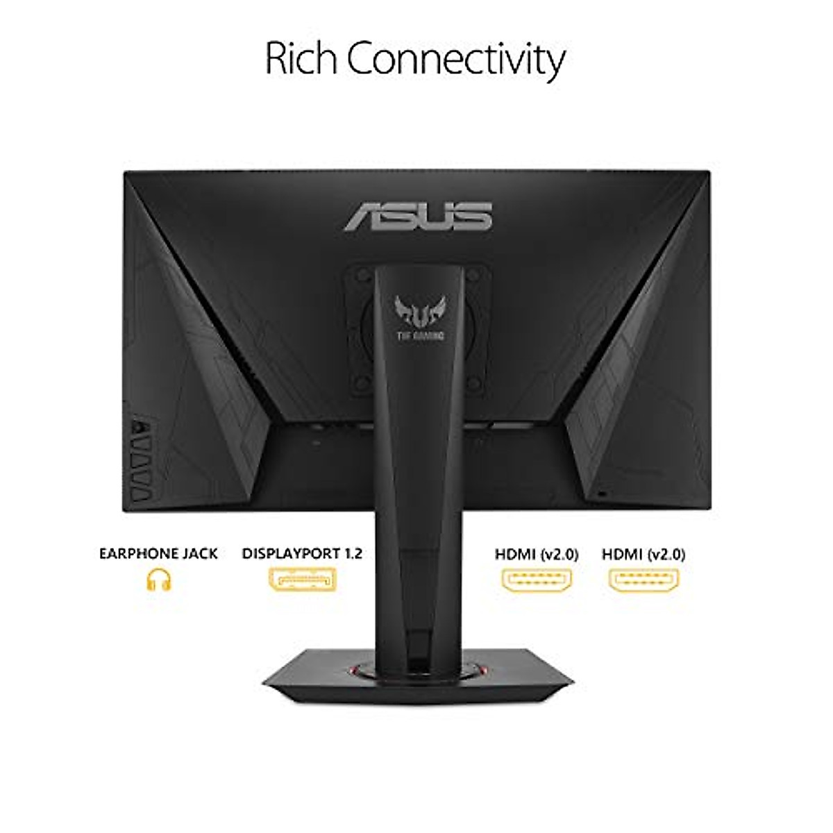 ASUS TUF Gaming VG259QM 24.5” Monitor, 1080P Full HD (1920 x 1080), Fast IPS, 280Hz, G-SYNC Compatible, Extreme Low Motion Blur Sync,1ms, DisplayHDR 400, Eye Care, DisplayPort HDMI BLACK