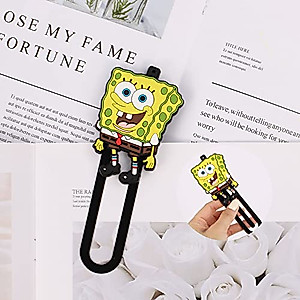 Cartoon Bookmarks for Kids 3D Non-Slip Anime Bookmark Page Holder Unique Gift Idea Anime PVC Book Marker Reading Accessories for 100th Day of School Gift,Girls,Book Lovers,Students,Christmas