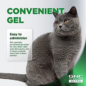 GNC Pets Ultra Multivitamin Gel/Paste, Cats, Salmon Flavor, 3.5-oz Tube | Multivitamin Supplement Gel for Cats Salmon Flavor | Cat Daily Supplement Salmon Flavor FF14379