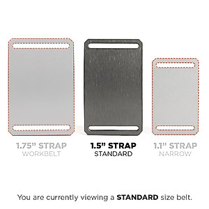 GRIP6 Classic Belt - 1.5-Inch Adjustable Nylon Belts - Versatile Lifestyle and Tactical Belt for Men and Women - Made in the USA (Gunmetal) *OLD SIZE*