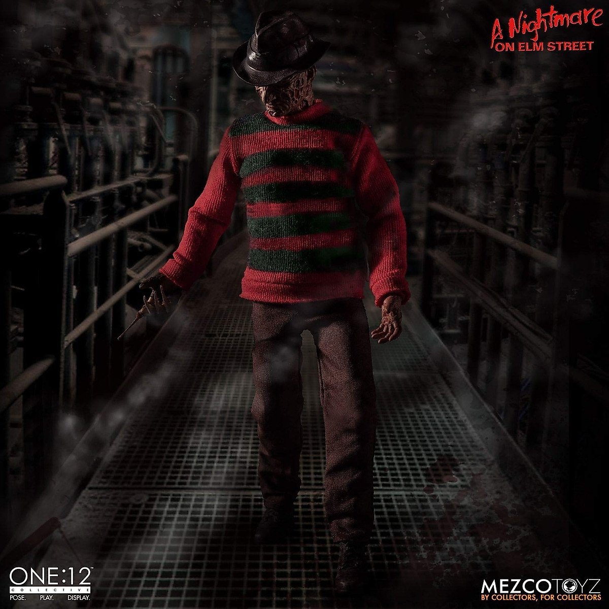 Mezco One: 12 Collective: A Nightmare On Elm Street: Freddy Krueger Action Figure, Multicolor