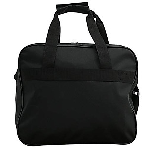 Travelers Club Bowman Expandable Luggage, Black, 3-Piece Set (Dopp/Tote/20)