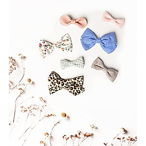 21 Pack Baby Girls Hair Clips Bows Fully Lined Non Slip Barrettes for Fine Handmade Hair Accessories for Newborn Infant Toddler Kids