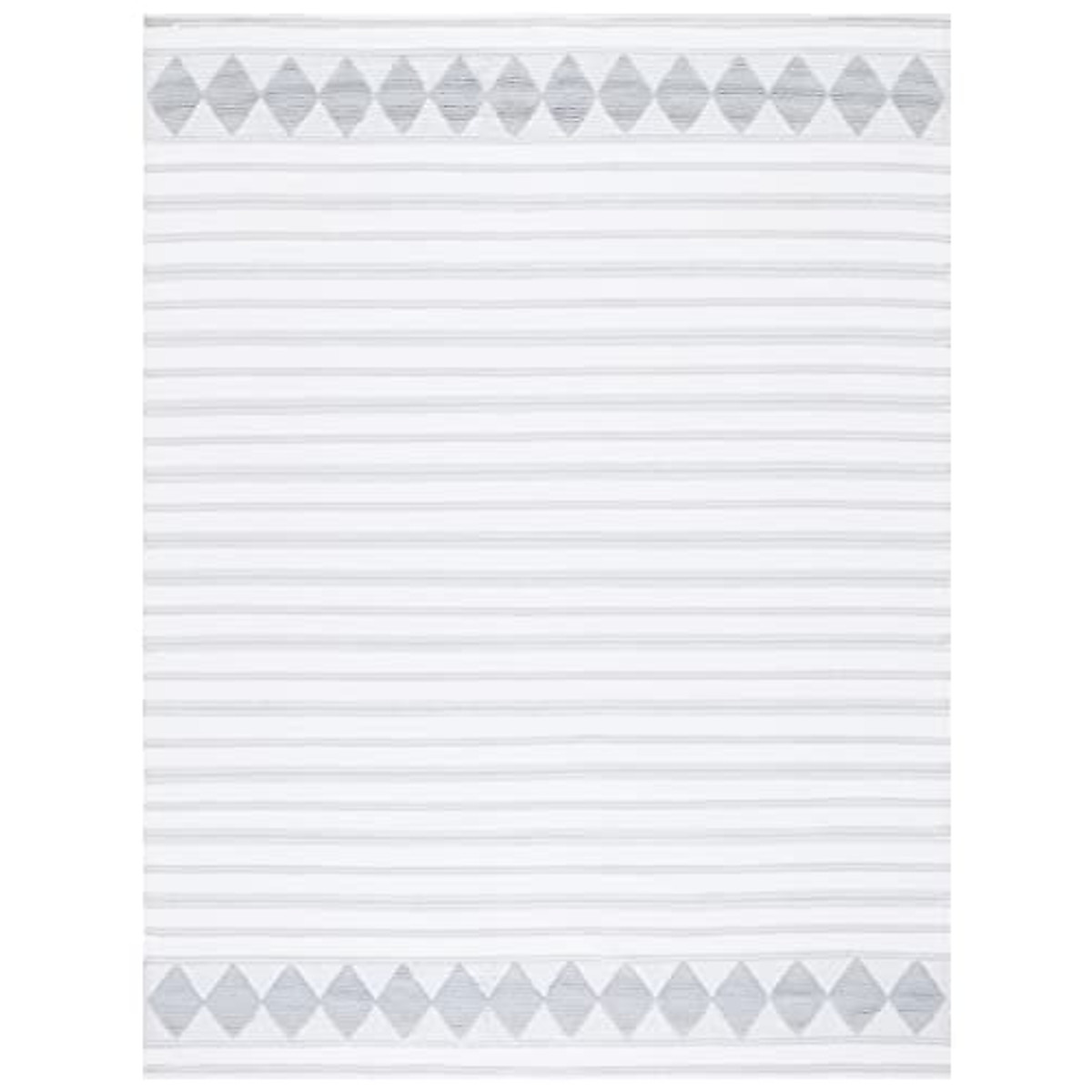 Safavieh Montauk Collection 3' x 5' Aqua/Ivory MTK708J Flatweave Boho Stripe Cotton Entryway Living Room Foyer Bedroom Accent Rug