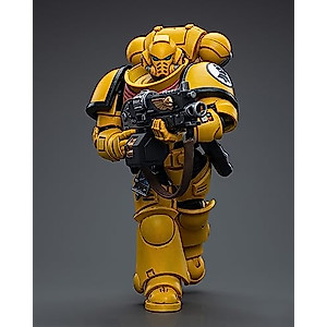 Pipigirl JoyToy 40K Space Marine Genuine License 1/18 Soldier, 4inch Models Space Marines Action Figures Kits (Imperial Fists Intercessors)