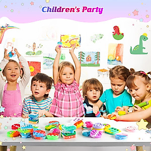 30 PCS Pop Fidget Toys Its Party Favors for Kids 4-8,8-12, 3 Shape Pop Keychain It Kids Bulk Fidgets Toys Small Prizes for Kids Classroom Birthday Toys Party Fidget Pack Popper Toy Gift for Girls Boys