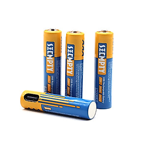 SZEMPTY Lithium Rechargeable Batteries AAA, 1.5V Li-ion USB AAA Battery 750mWh with 2 in 1 Type C Charging Cable,Quick Charge in 1 Hours, Pack of 2