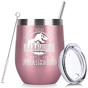 Mothers Day Mom Gifts for Mother Mom in Law, Birthday Gifts for Mom Women Wife Girlfriend Her, Mama Gifts from daughter son, Funny Gifts for Mothers Day - 12 Oz Wine Coffee Tumbler