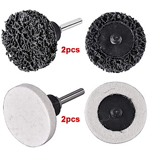 103 Pcs Sanding Discs Set 2 Inches Quick Change Disc with 1/4 inch Tray Holder for Die Grinder Surface Prep Strip Grind Polish Finish Burr Rust Paint Removal