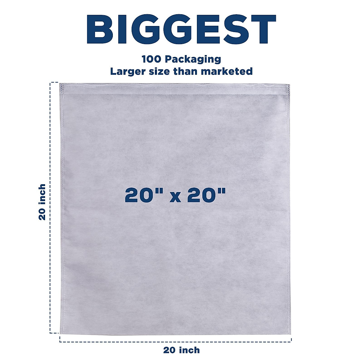 100pcs Cold Brew Coffee Filter Bags - 20" X 20" Commercial Cold Brew Bags - Filter Bag for Brew Up To 5 LBS Coffee, Fits 5 Gallon Buckets - Extra Large Brew Bags Reusable