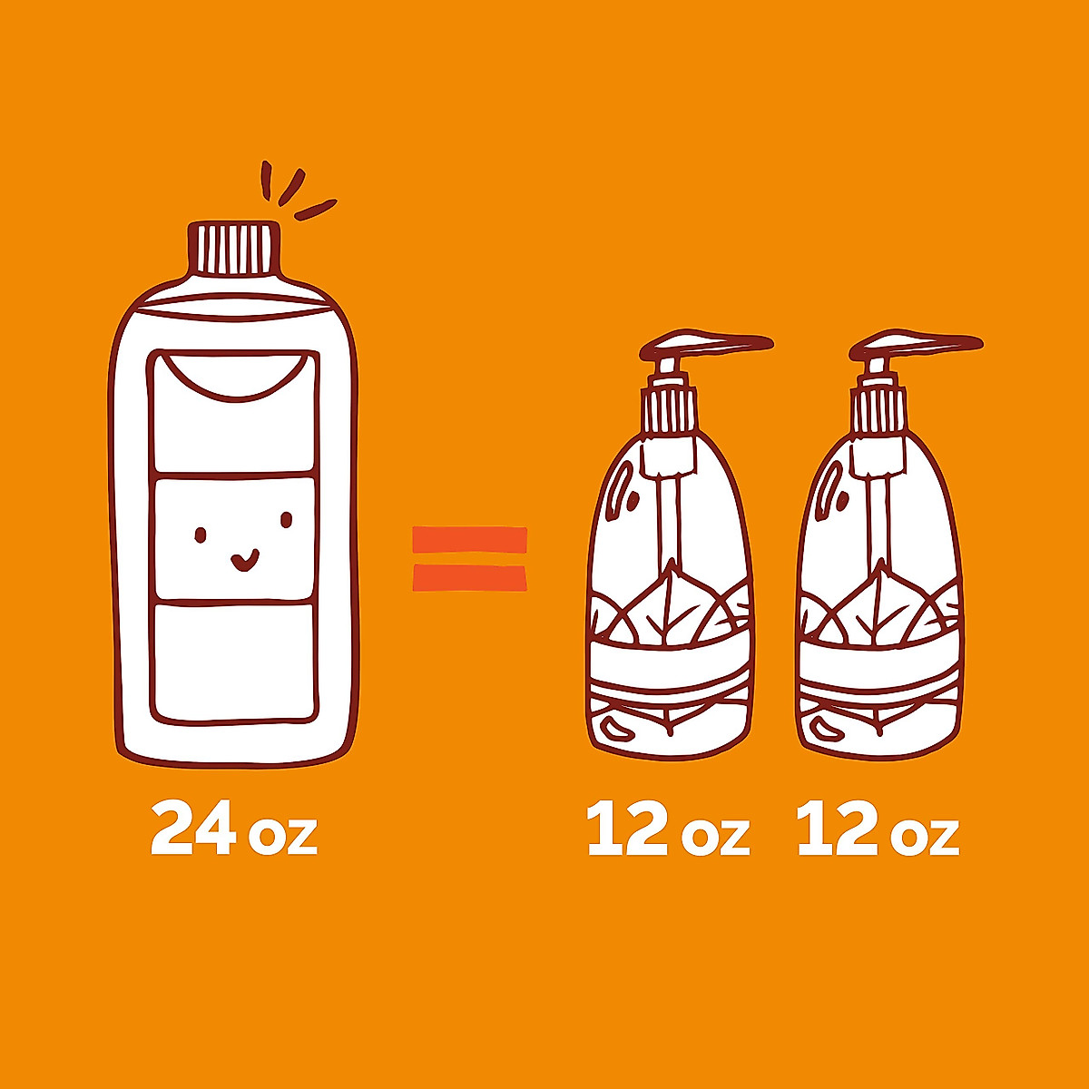 Seventh Generation Hand Soap Refills Mandarin Orange & Grapefruit, Transparent, Mandarin Orange & Grapefruit REFILL, 24 Fl Oz, Pack of 3