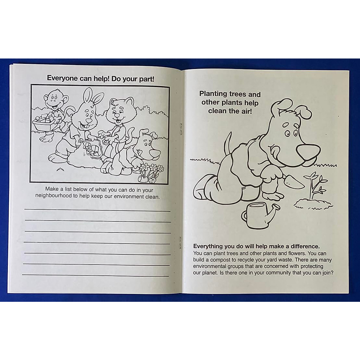 ZOCO - Keep Our Environment Clean - Custom Coloring Books (250 Bulk Pack, Without Crayons) - Conservation, Recycling - Earth Day Supplies - Educational Activities for Kids