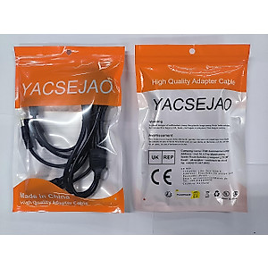 YACSEJAO Solar Connector to SAE Extension Cable 1.2M 14AWG 4-in-1 SAE to XT60 Female/DC 5.5x2.1mm / DC8mm /Solar Adapter Extension Cable for Automotive RV Solar Panel Car Truck