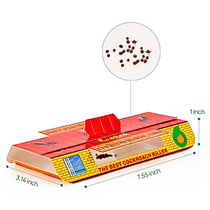 16 Pack Roach Killer Indoor Infestation, Roach Traps Indoor Conveniently, Sticky Roach Motel - Child & Pet Friendly, Cockroach Killer Indoor Home Also Anti Bug etc