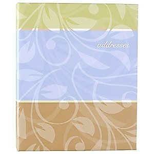 AT-A-GLANCE Address Book, 3 Ring, 7 x 9 Inches, Assorted Cover Designs - Color May Vary (TL76110 )