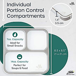 Modetro Sports Flat Bento Box Adult Lunch Box Leak Proof Microwavable Easy to Clean Insulated Lunch Bag Slim Meal Containers for Food Salad Portion Control