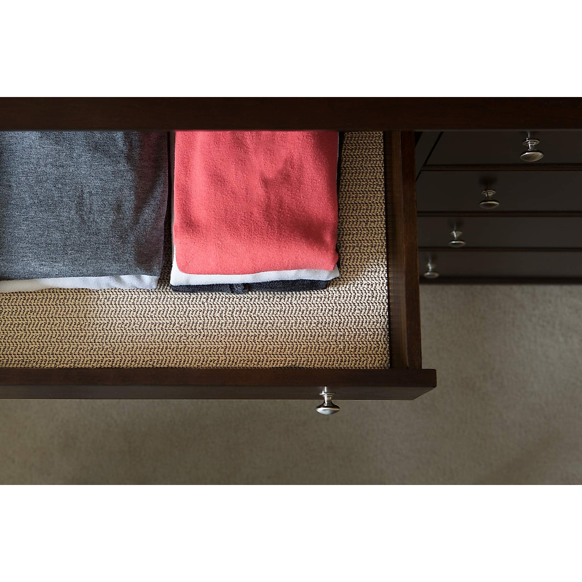 Duck Brand 393452 Original Grip Easy Liner Non-Adhesive Shelf Liner, 20-Inch x 7-Feet, White