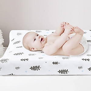 Vanillscent 2 Pack Cotton Baby Fitted Changing Pad Covers, Woodland Changing Pad Liner for Baby Boys Girls - VBCPC22FB - C