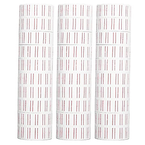 Jopwkuin Price Tag Labels, Clear Printing Quick Drying Ink Paper Price Stickers Smooth Output with Red Lines for MX5500 Labeller