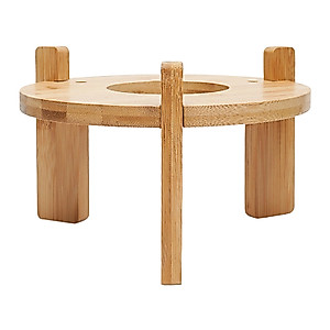 DYNAMI 5L Glass Rice Dispenser with Airtight Lid,Glass Cereal Dispenser w/Bamboo Stand and Measuring Cup,Bamboo Lid with Thermometer & Silicone Seal Ring,for Kitchen Organization Pantry Store