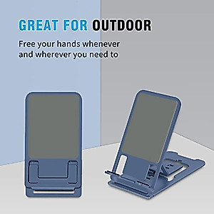 Cell Phone Stand, Adjustable Phone Stand for Desk,Phone Dock,Holder,Aluminum Desktop Stand,Travel Holder,Accessories DeskCompatible for iPhone 14 13 12 11 Pro Max X Xr Samsung S22 S21 A53 Space Grey