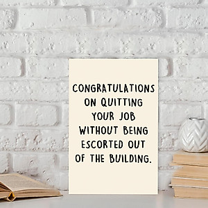 Naughty Leaving Card for Him Her, Happy Farewell Card for Him Her, Humor Going Away Gifts for Coworker Colleagues, Unique Leaving Gift Ideas for Work Bestie，New Job Card