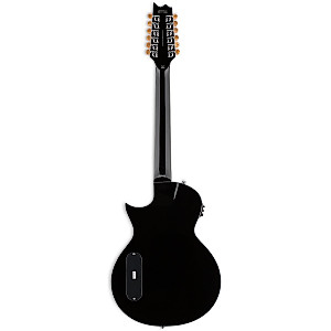 ESP LTD TL-12 Thinline 12-String Acoustic Electric Guitar, Black