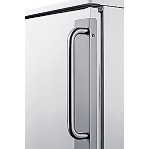 Summit Appliance FF6W7BZLHD Commercial 24" Wide All-Refrigerator; For use in Bars, Restaurants, and Other Commercial Environments; 5.5 cu.ft Capacity; Automatic Defrost; Left Hand Door Swing