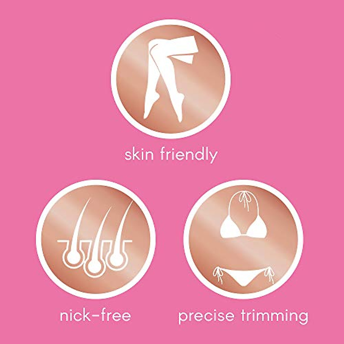 Conair Ladies Dual Foil Rechargeable Wet/Dry Shaver with Pop-up Trimmer