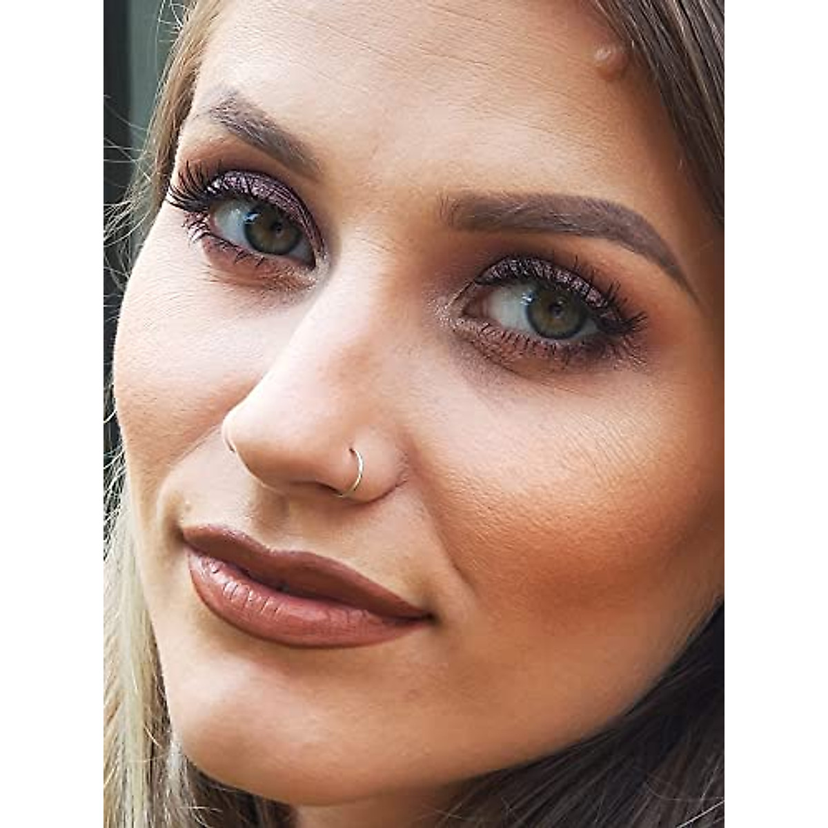 20g Sterling Silver Nose Ring Piercing - Handmade Tiny Huggie Hoop