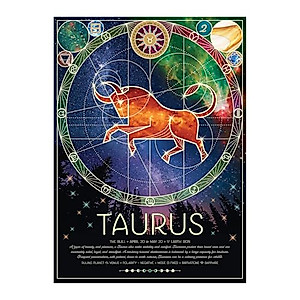 Cobble Hill 500 Piece Zodiac Puzzle - Taurus - Sample Poster Included