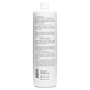 PETER COPPOLA A-Keratin Smoothing Shampoo - Sulfate Free Shampoo Infused with Argan Oil, Avocado, and Hydrolyzed Keratin Smooths, Softens, & Hydrates Thick, Coarse, Frizzy Hair (24oz)
