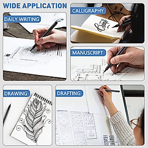 YISAN Black Drawing Pens,12 Art Pens Set,Fineliner Ink Pens,Micro-Pens,Manga Pens,for Sketching,Technical Drawing 902195