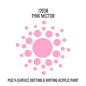 FolkArt, Pink Nectar Acrylic 2 fl oz Vibrant Multi-Surface Dot Paint Perfect for Easy to Apply DIY Arts and Crafts, 12038