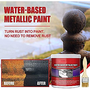 100ml Rust Converter Ultra, Car Chassis Rust Converter, Anti-rust Rust Remover Repair Protect, Multi-Functional Car Metallic Paint Anti-Rust Chassis Universal Rust Converter Gel with Brush (1pcs)