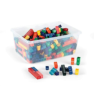 hand2mind Rainbow Fraction Tower Equivalency Cubes, Montessori Math Materials, Fraction Manipulatives, Unit Fraction, Fraction Cubes, Math Manipulatives for Elementary School (15 Sets)