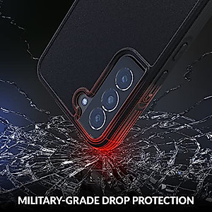 Crave Slim Guard for Galaxy S22 Case, Shockproof Case for Samsung Galaxy S22, S22 5G (6.1 inch) - Black