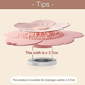 Bathtub Drain Cover Tub Stopper, Hair Catcher Strainer, 2024 New Kitchen Sink Drain Stoppers, Flower Shape Dual Use Silicone Floor Drain Cover, Drain Protector for Kitchen, Bathroom