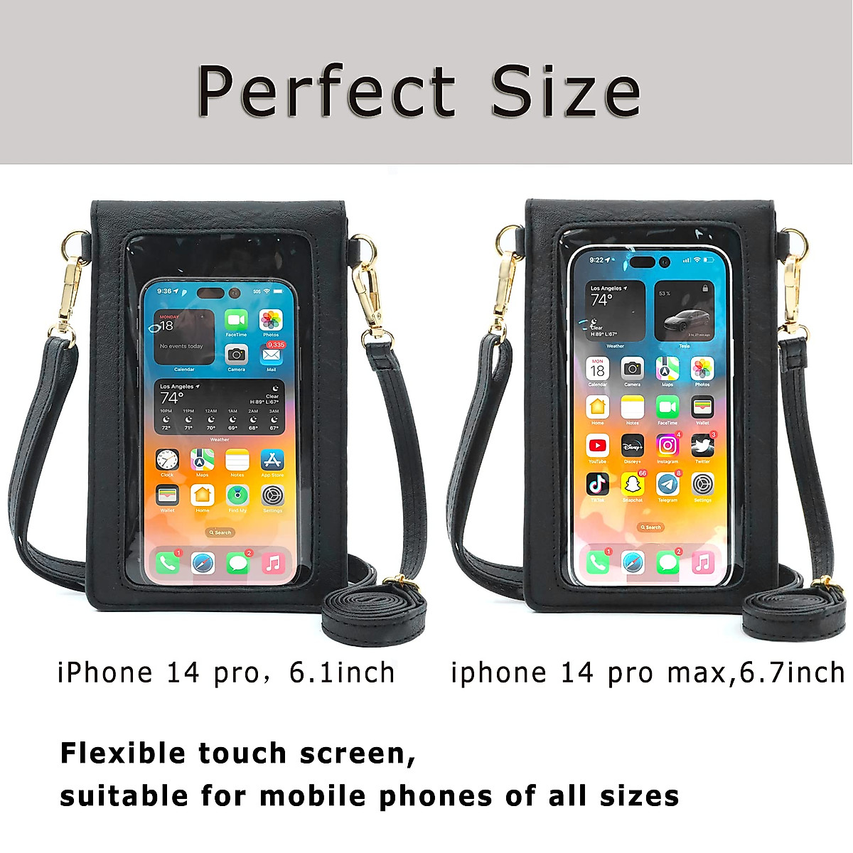 AnsTOP Small Crossbody Bags for Women, Crossbody Cell Phone Bag Tassel Wallet Purses with 2 Strap Best Gift for Women