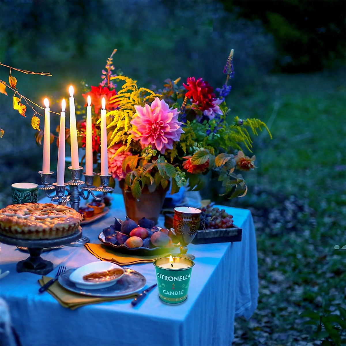 12 Pack Soy Candles Scented, 2 oz Candle Jar Single Wick Citronella Candle, 10 Hour Burn time Aromatherapy Candle