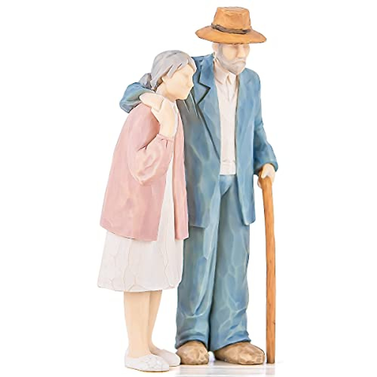 Couple Collectible Figurines, Love Statue, Sculpted Hand-Painted Sweet Loving Together Figure, Anniversary Wedding Valentine's Day Gift for Wife Husband Boyfriend Girlfriend (Around You)