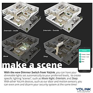 Smart Power Strip, YoLink 1/4 Mile World's Longest Range Power Strip Compatible with Alexa Google IFTTT, Surge Protector Plugs 4 USB Charging Ports + 4 AC Plugs for Multi Outlets - YoLink Hub Included